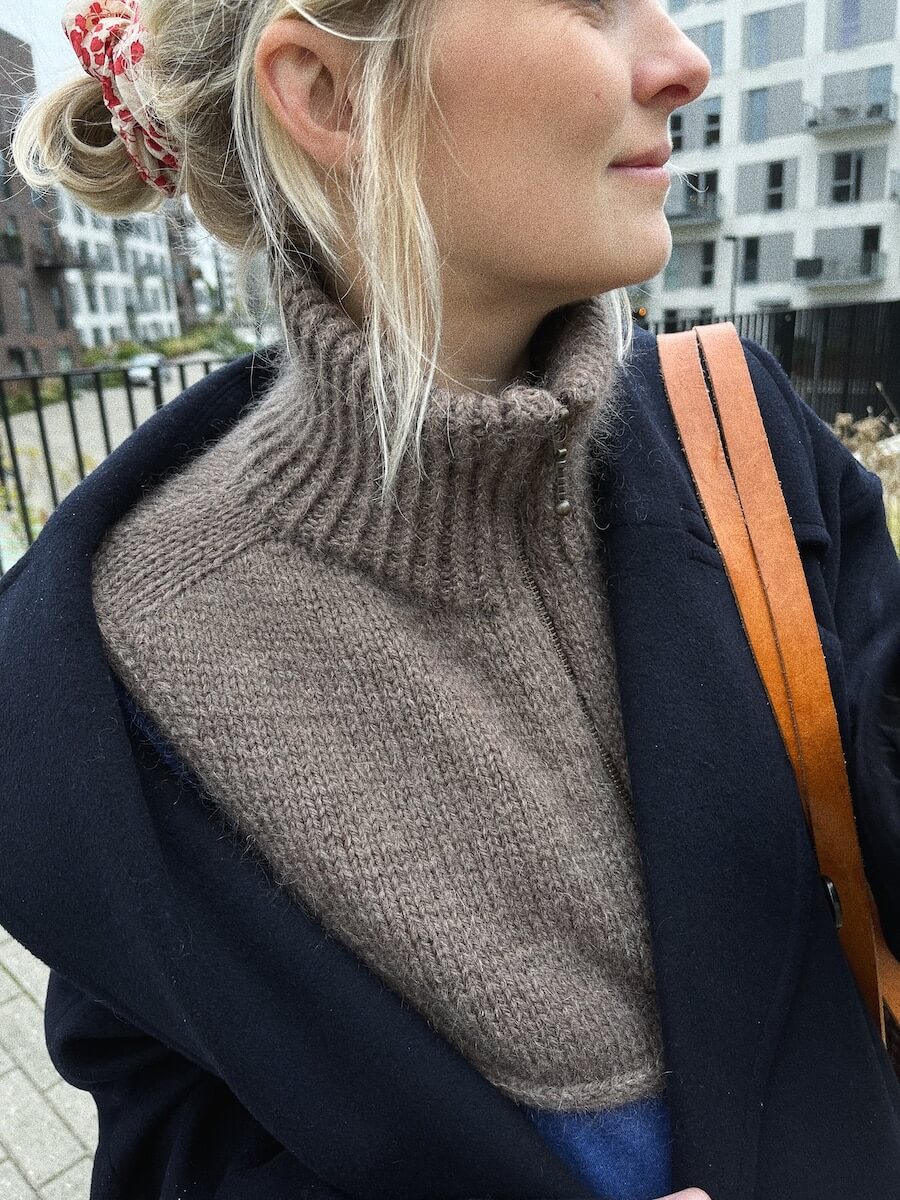 Patrón Zipper Neck – Knit & Chain